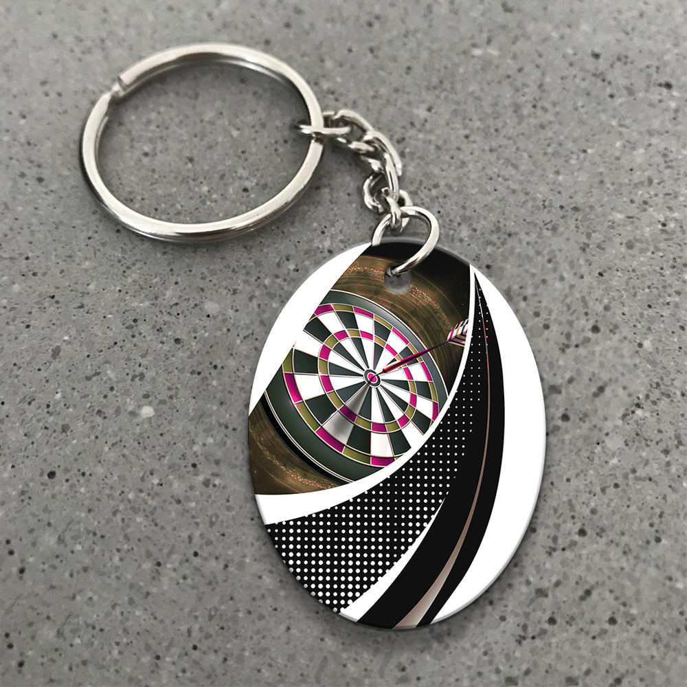 Bullseye Dartboard Brown Keychain Viking And Darts For Dart Team Playe ...