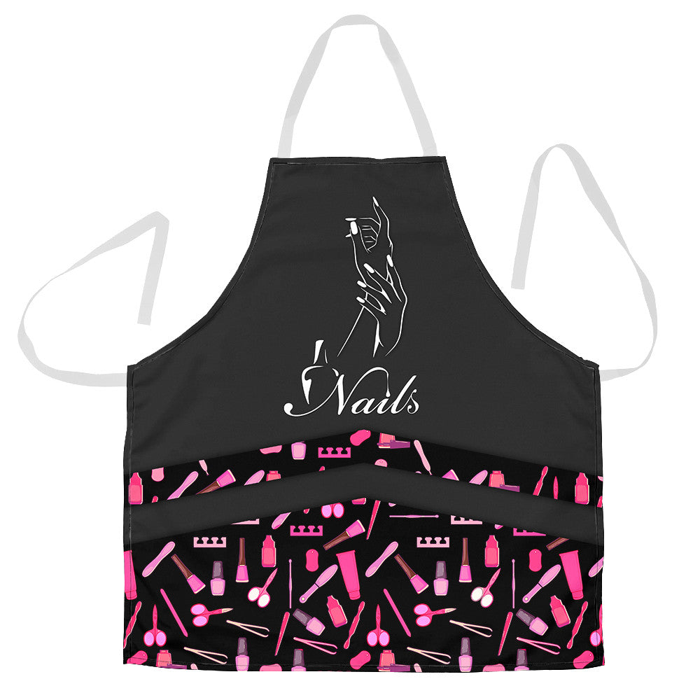Latest Nail Artist Apron Custom Nail Salon Uniform Manicurist Gift ...