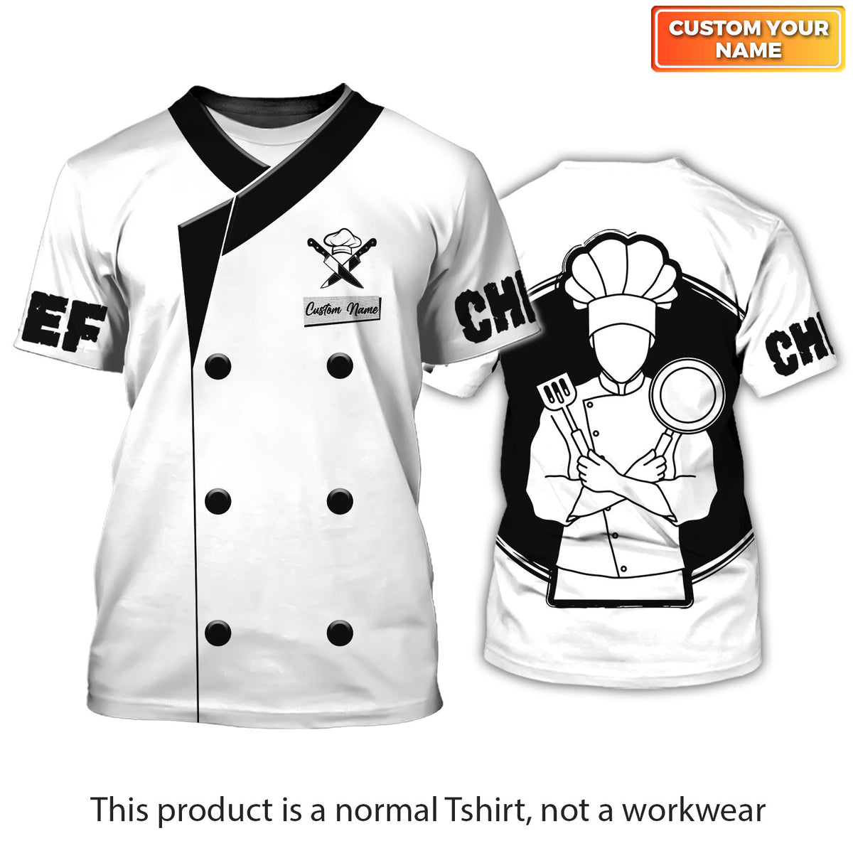 Chef Personalized Shirt Chef Apparel Chef Wear Cook Shirts Chef Unifor ...
