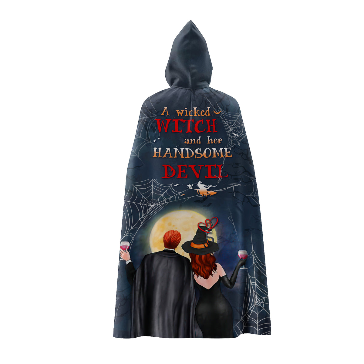 Hooded Cloak - The Wicked Witch And Her Handsome Devil Hooded Cloak ...
