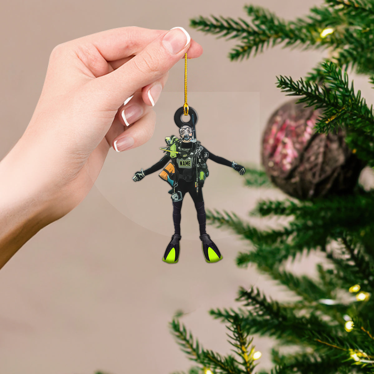 Scuba Diving Ornament - Scuba Diving Gift - Scuba Diver Custom Shaped ...