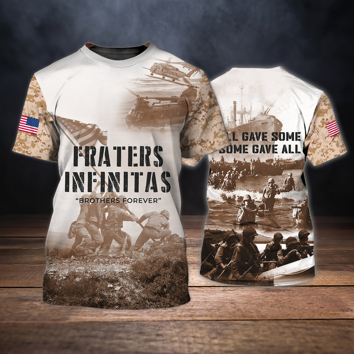 U.S Veteran, Fraters Infinitas - 3D Tshirt - Nsd99 – Trends Personalized