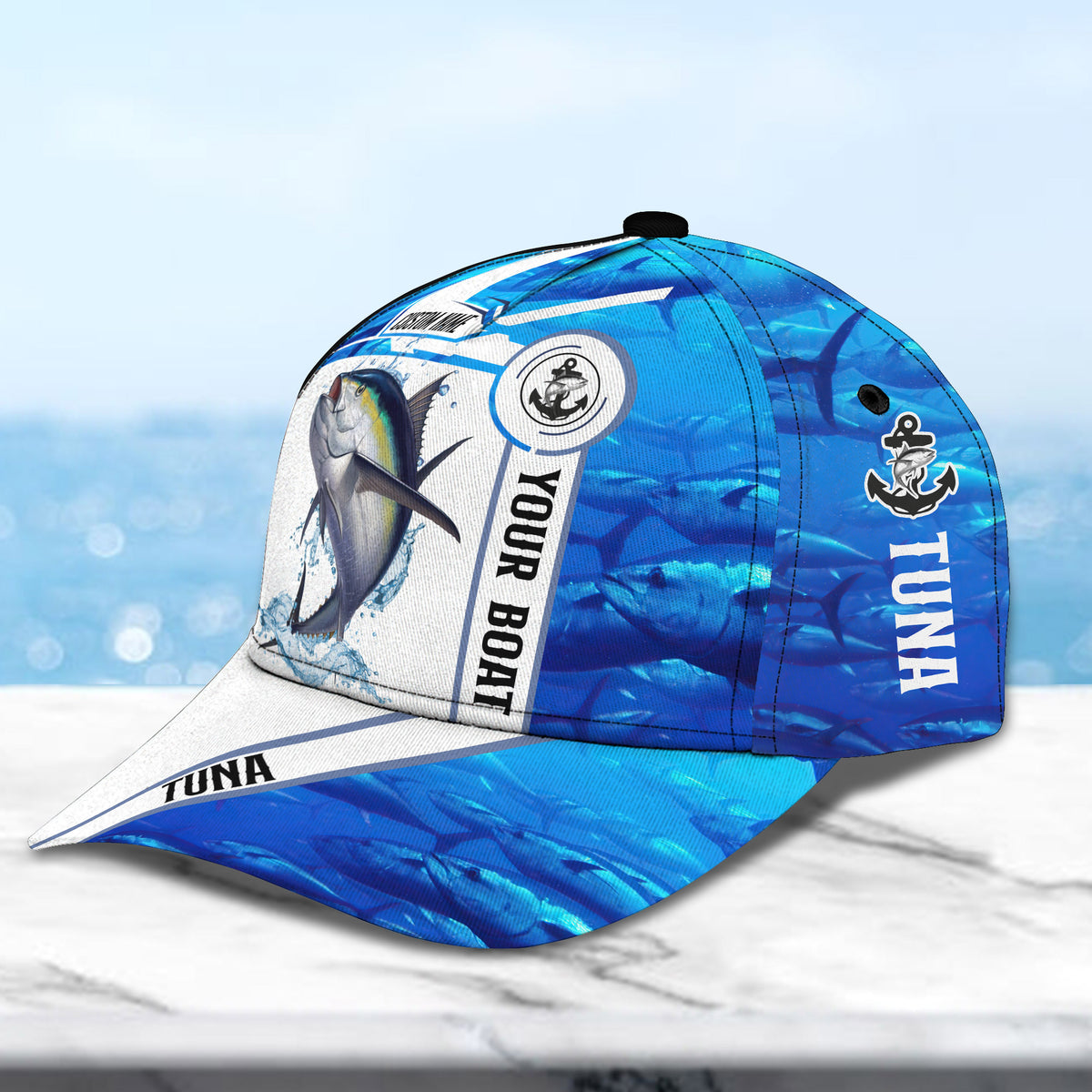 Tuna Ocean Fishing 2 - Personalized Name Cap - Nt168 - Ct071 – Trends ...
