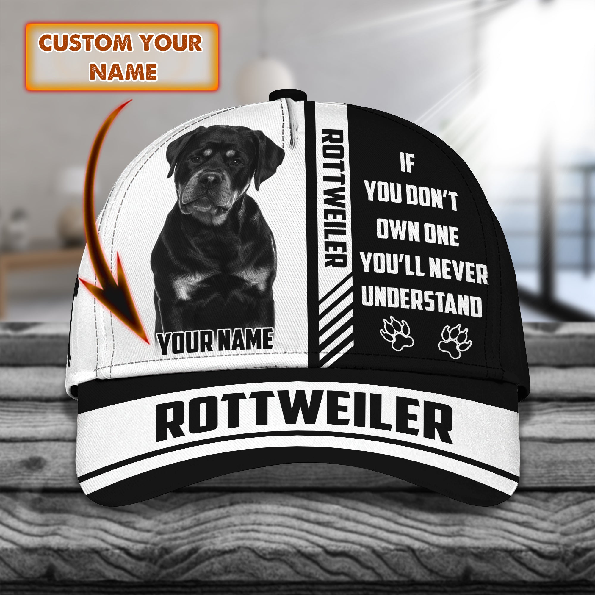 Rottweiler- Personalized Name Cap -Loop- Hd98 132 – Trends Personalized