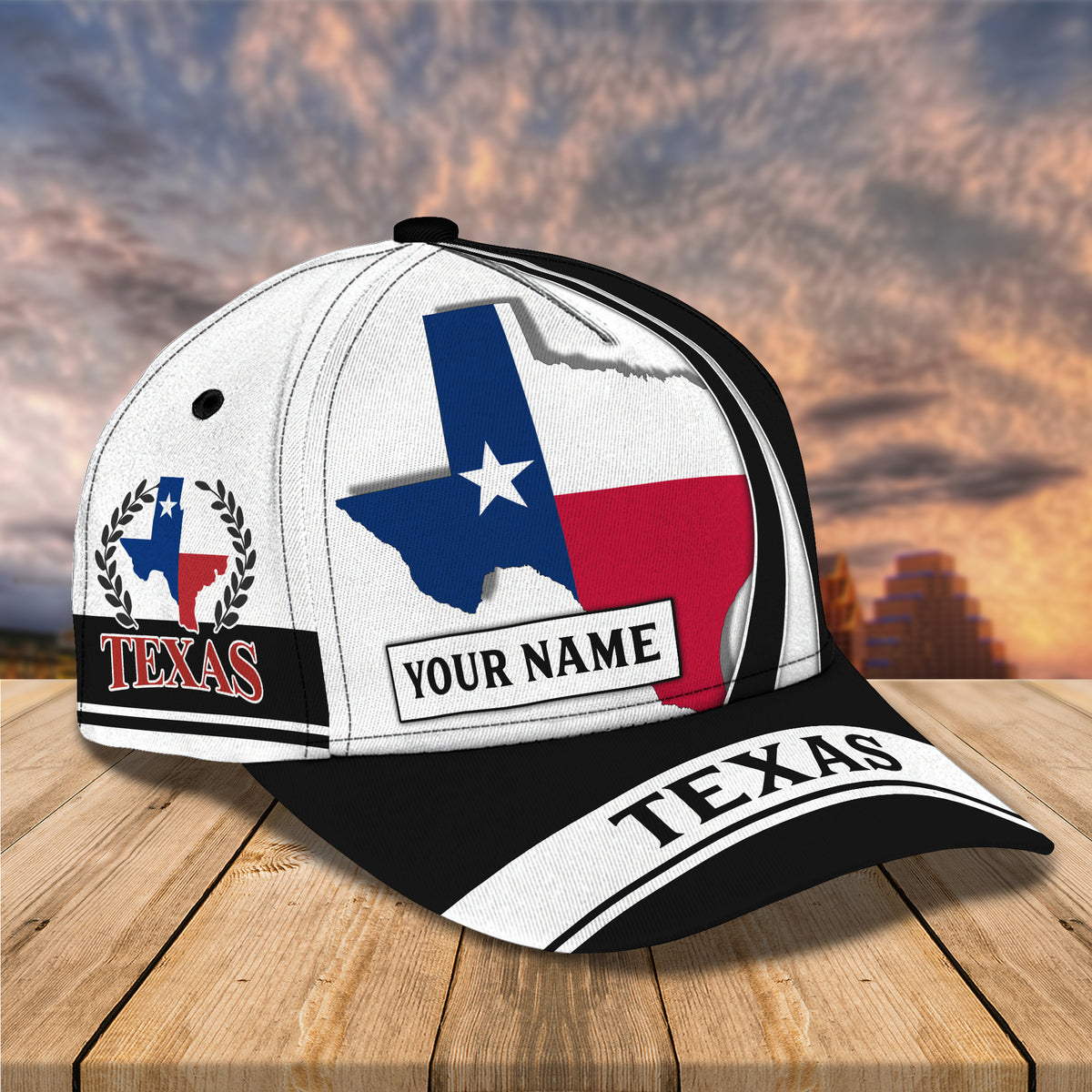 Texas Flag 1 - Personalized Name Cap - Nsd99 – Trends Personalized