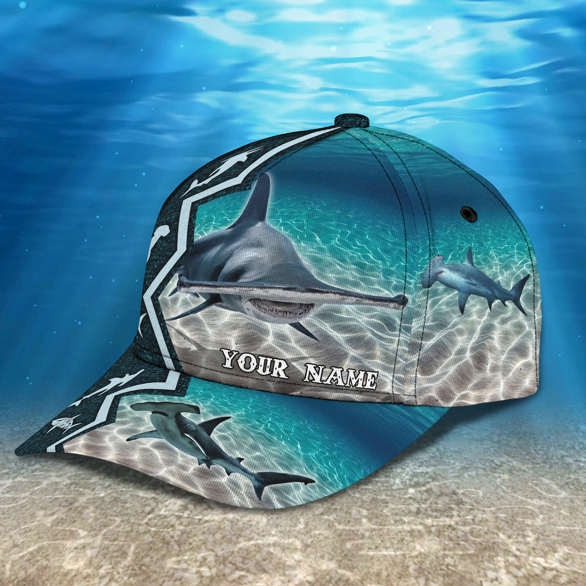 Hammerhead Sharks - Personalized Name Cap - Pth98 – Trends Personalized