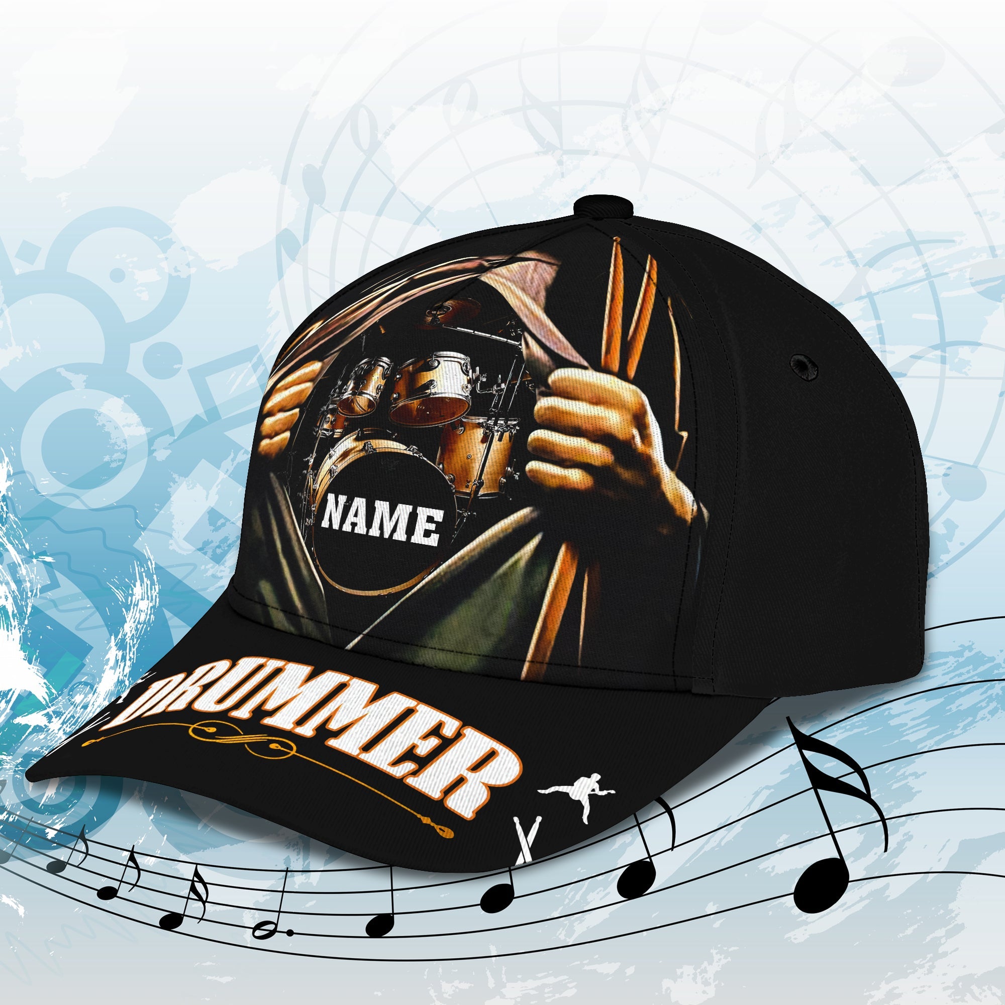 Best Drummer- Personalized Name Cap 29- Hadn – Trends Personalized