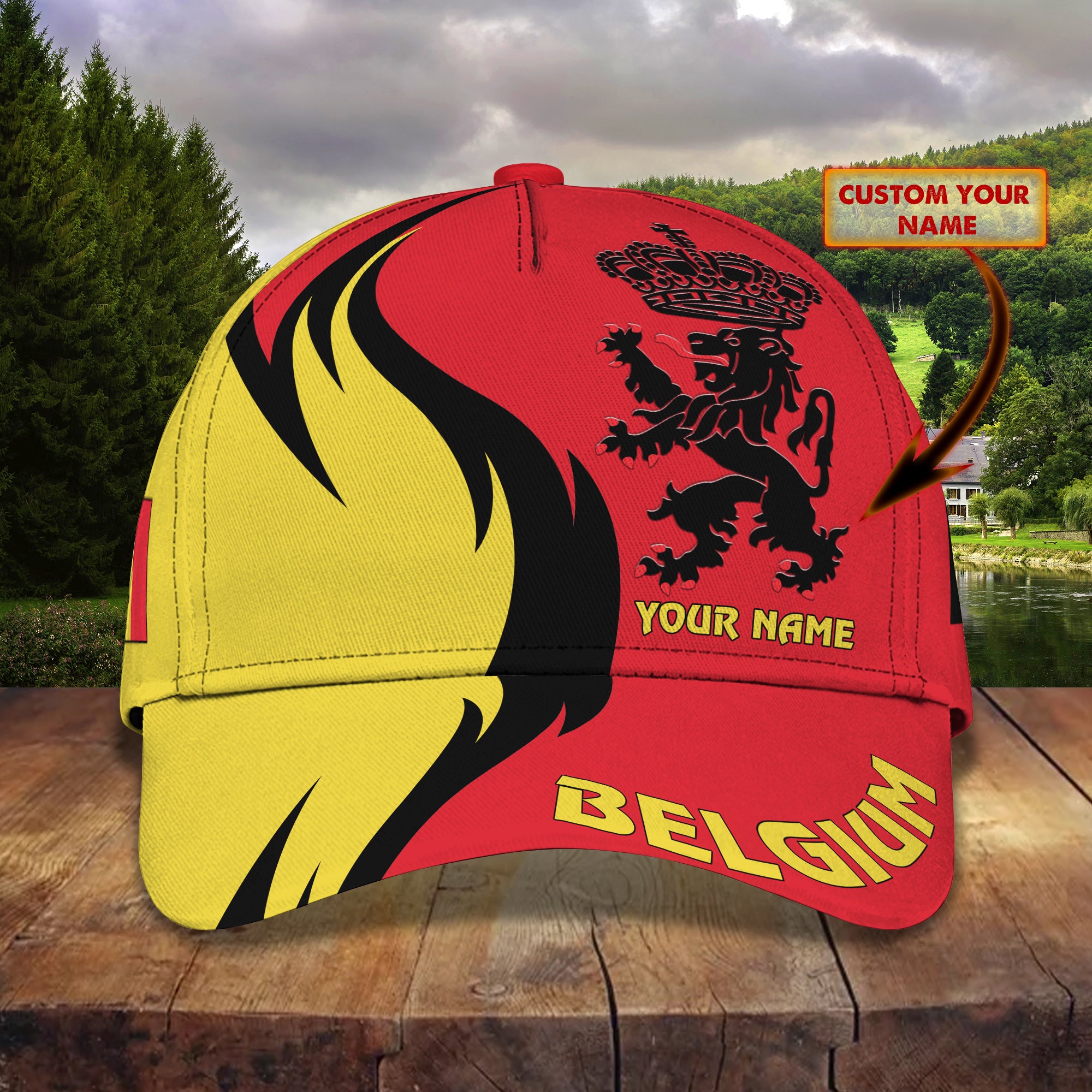 BELGIUM 02 - Personalized Name Cap - HN95 – Trends Personalized