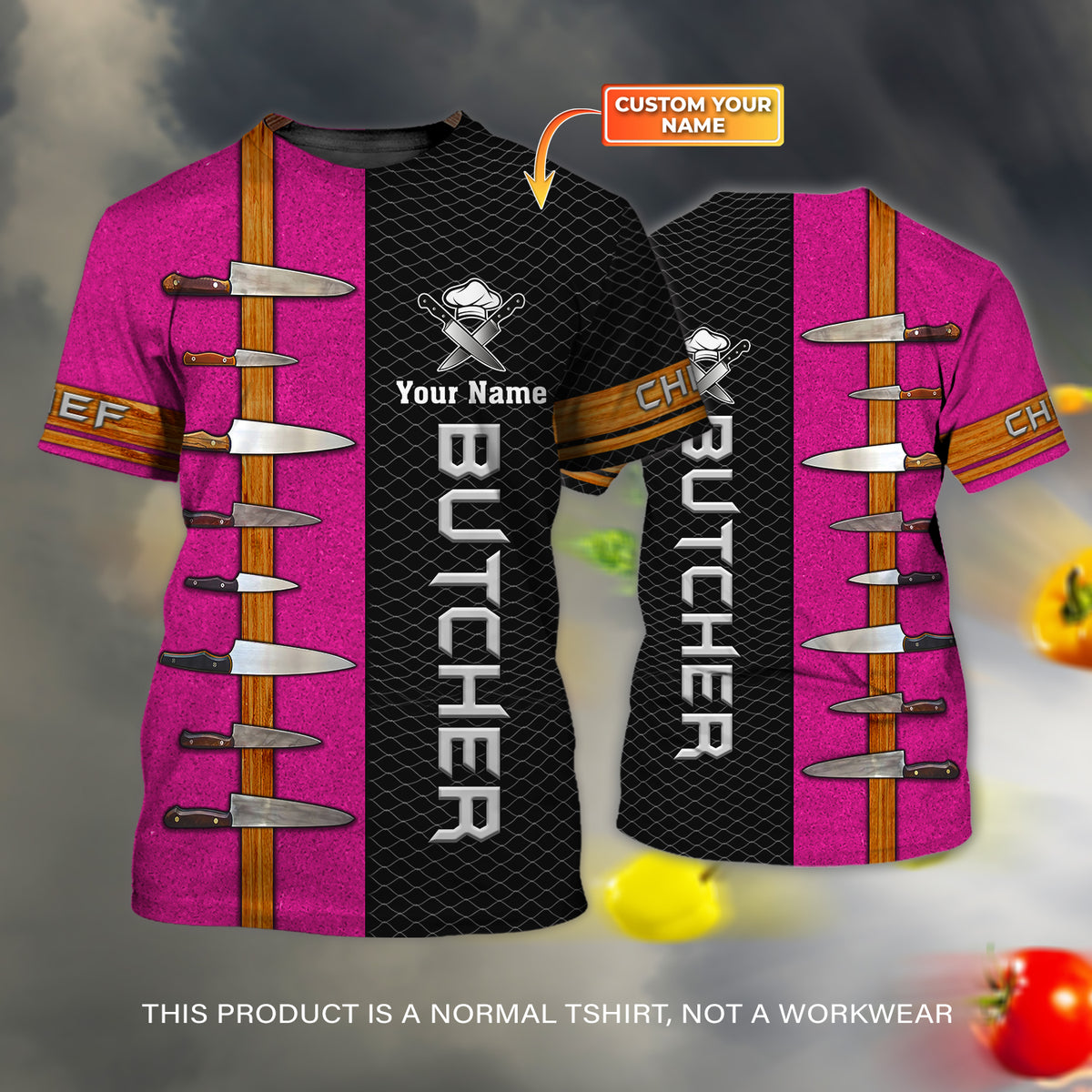 Butcher Black Pink Personalized 3D Tshirt Tad – Trends Personalized