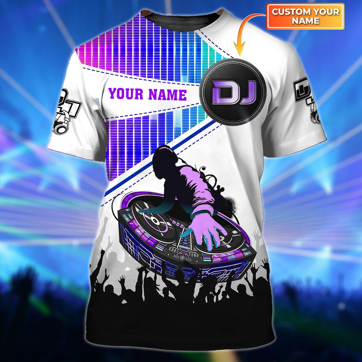 DJ - Personalized Name 3D Tshirt – Trends Personalized