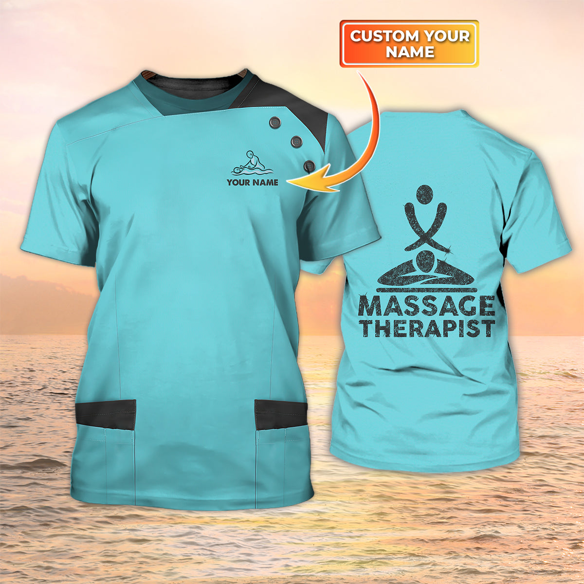 Custom Massage Uniform Massage Therapist Custom Tshirt NBTT – Trends ...