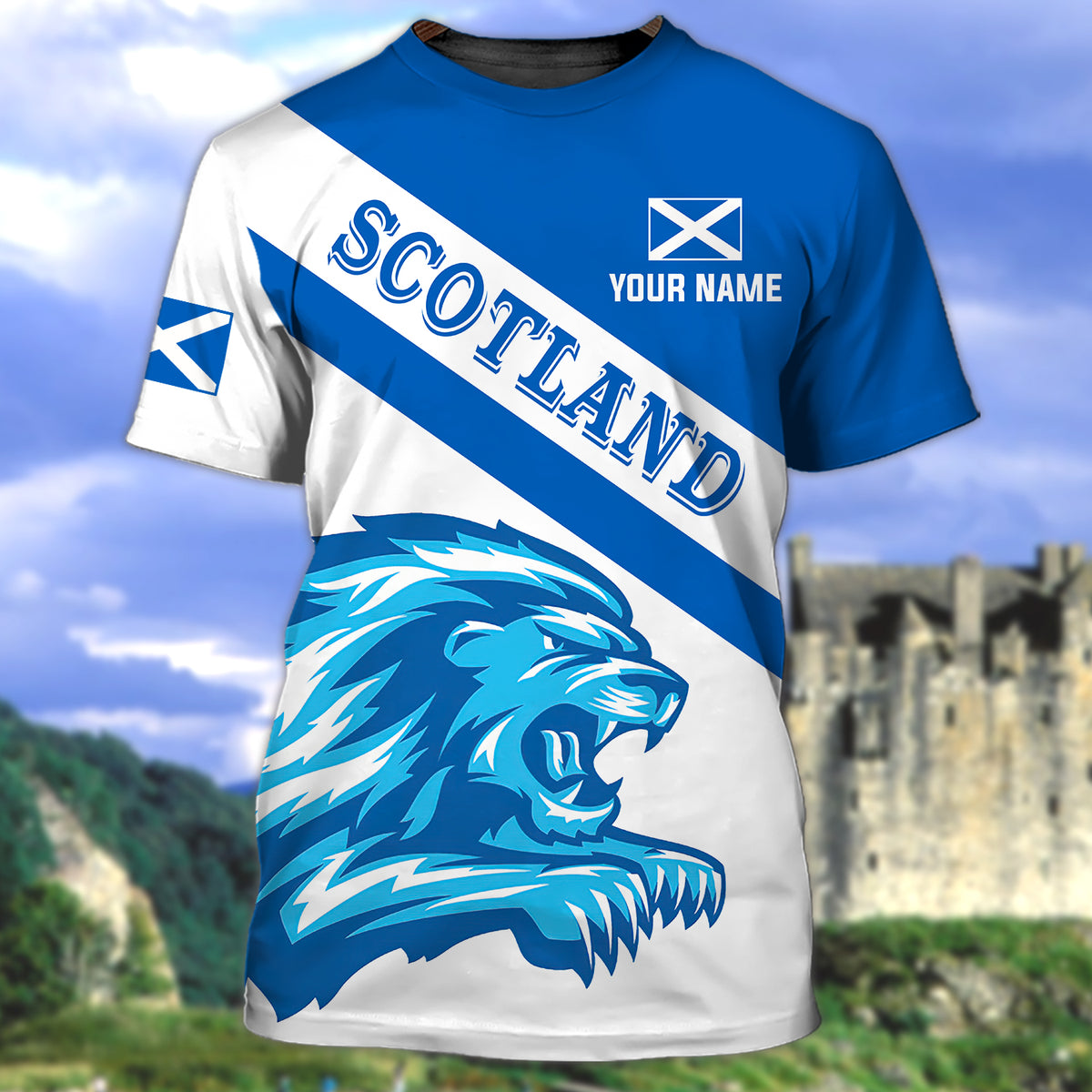 SCOTLAND - Personalized Name 3D Tshirt -TT99-678 – Trends Personalized